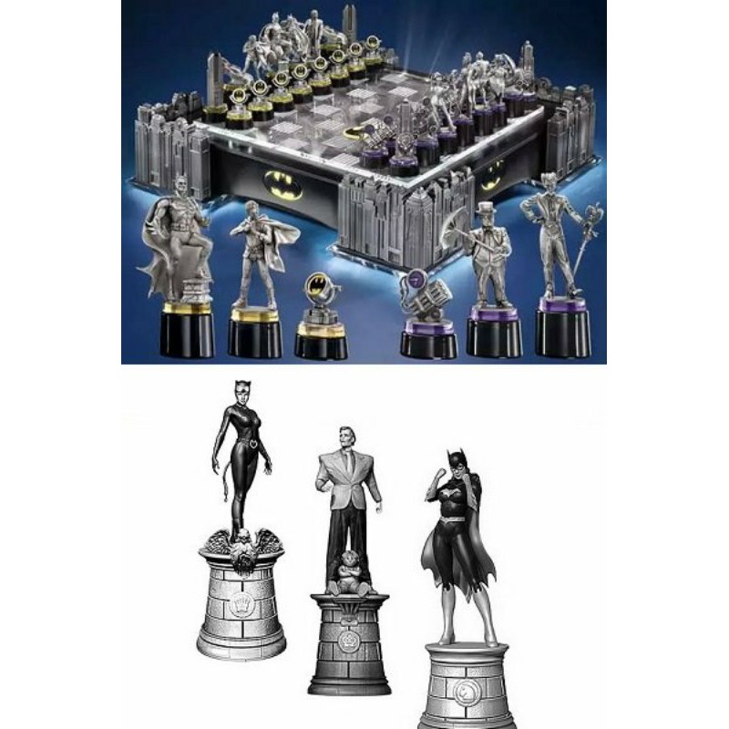 Batman Pewter Chess Set: Noble Collection – Gadgetsville Store
